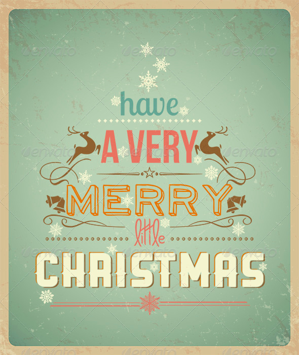 Have a Very Merry Little Christmas Vectors GraphicRiver